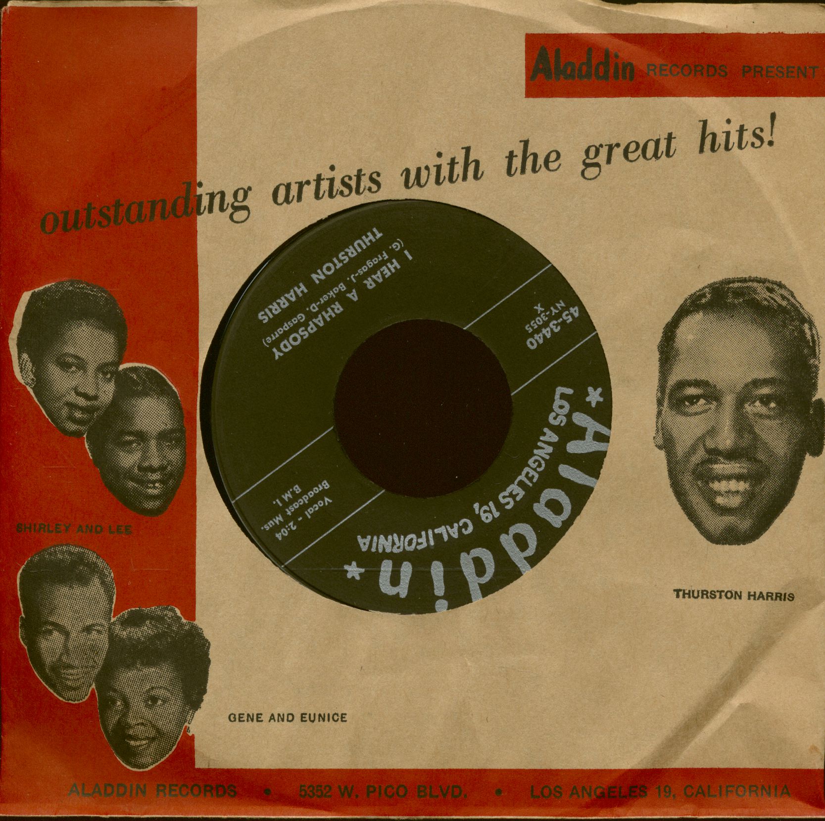 Thurston Harris - Purple Stew - I Hear A Rhapsody (7inch, 45rpm ...
